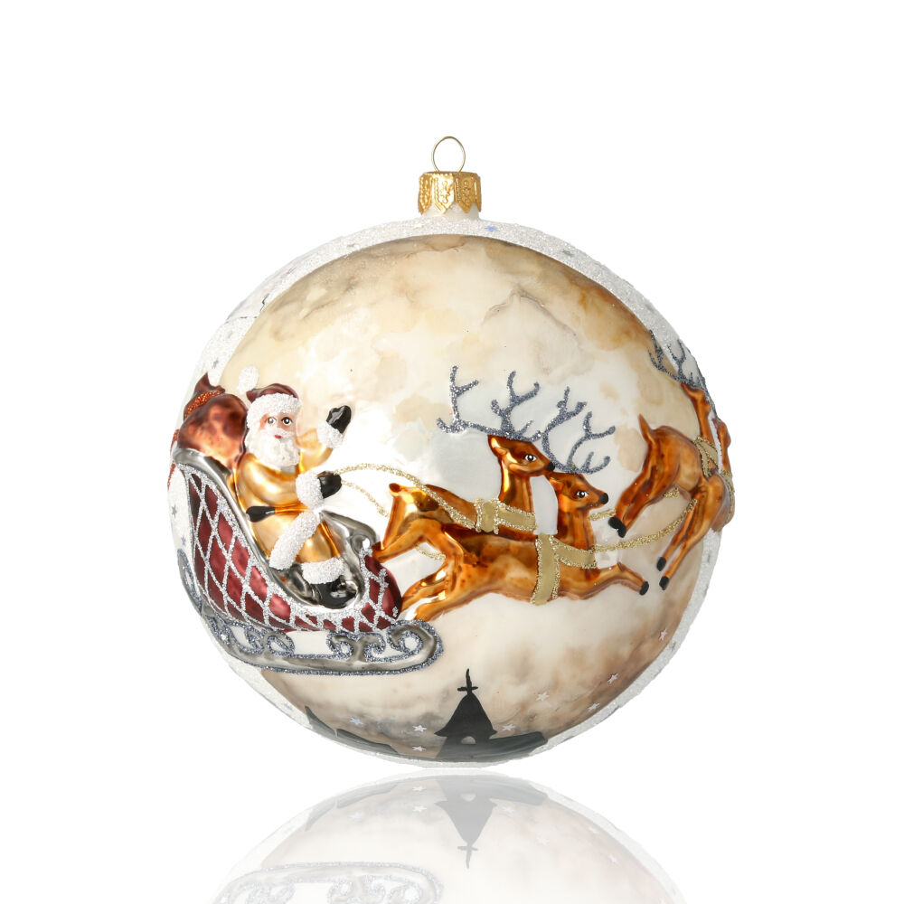 Kalėdų senelis su vaiku - Eglės žaislai